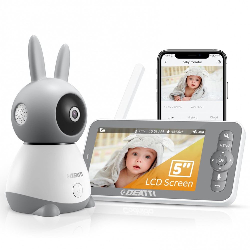DEATTI Baby monitor with camera