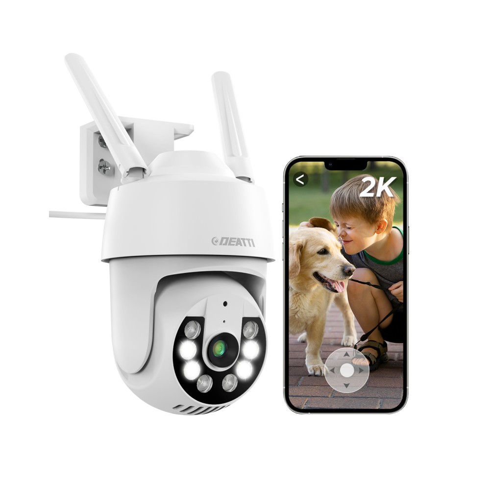 PTZ IP Outdoor WLAN Camera, Deatti 2K IP Outdoor WLAN Surveillance ...